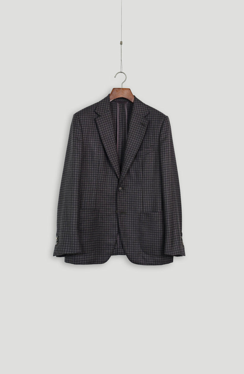 Two Button Nomad Jacket - Brown Gingham – Eudaemon
