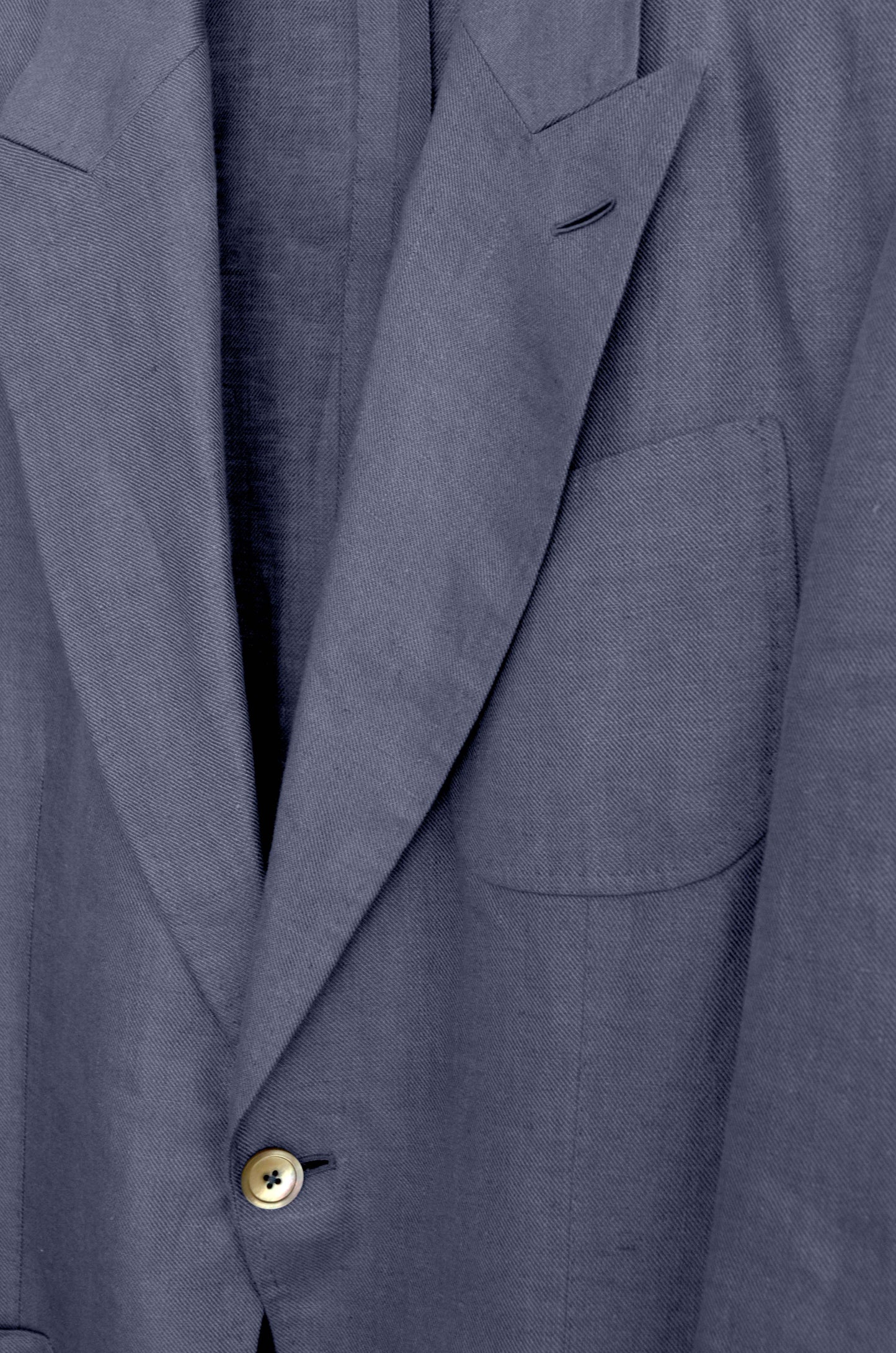 Eudaemon Two Button Rover Jacket For Men Cornflower Blue |100% linen ...